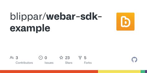 Github Blipparwebar Sdk Example