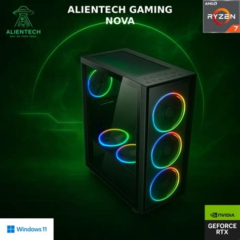 Računalo Gaming Alientech Gaming Nova Ryzen 7 5800x 16gb 1tb Ssd