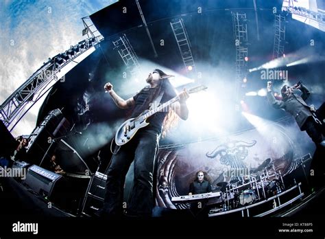 The Finnish Folk Metal Band Finntroll Performs A Live Concert At The