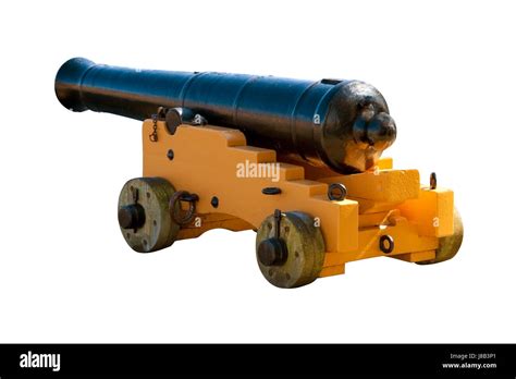 Cannon Gun Firearm Artillery Bronze Historical Isolated Navy