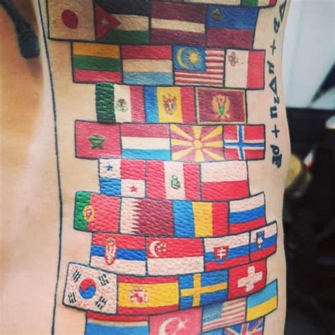 Double Flag Tattoos Champion Tattoo Fun Walk In Cowboy Skull Tattoo