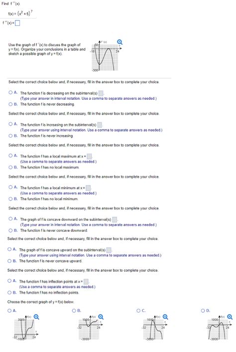 Solved Find F X Fix X2 5 Use The Graph Of F X To Chegg Com
