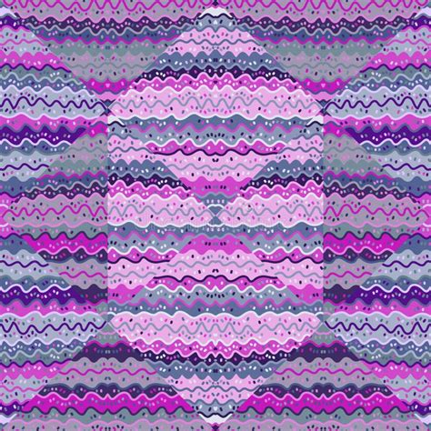 Abstract Ethnic Mosaic Seamless Pattern Creative Wave Lines Tile