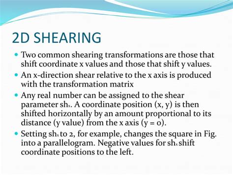 Homogeneous Representation Rotating Shearing Pptx