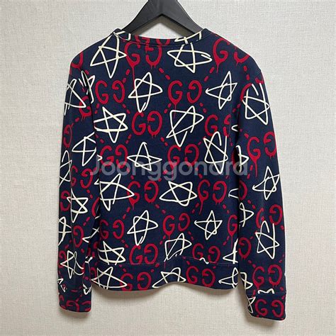 S 구찌 고스트 맨투맨 티셔츠 캐쥬얼의류 중고나라