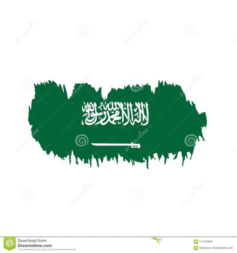 Bandera De La Arabia Saudita Ejemplo Del Vector Ilustración del Vector
