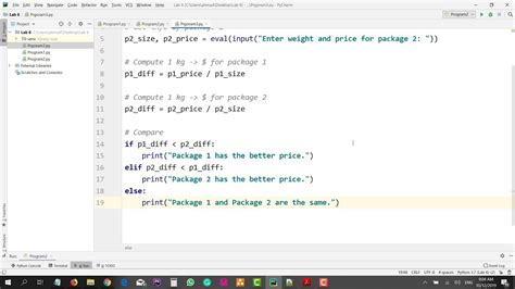 Cpit110 Lab 6 12 Selections Part 2 Of 2 Youtube