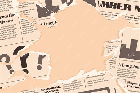 Ручной обращается старый фон газеты Премиум векторы