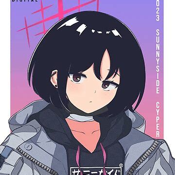 Cyber Misaki Blue Archive Sticker For Sale By Darkmysteryman Redbubble