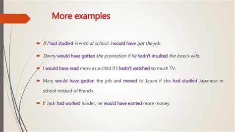 Past Unreal Conditional Pptx