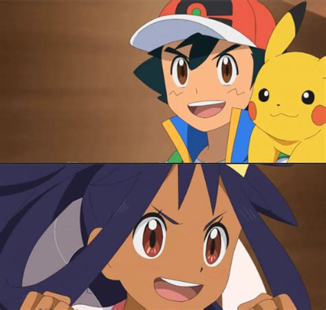 Pokemon Ash And Iris Kiss