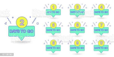 카운트 다운 왼쪽 일 배너 시간 판매를 계산합니다 9 8 7 6 5 4 3 2 1 제로 일 갈 벡터 떠남에 대한 스톡 벡터 아트 및 기타 이미지 Istock
