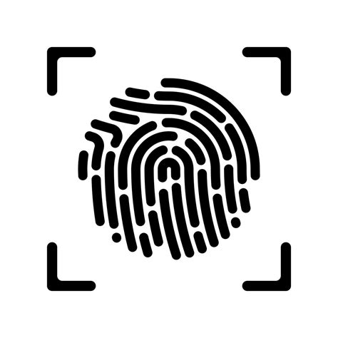 Security Fingerprint Authentication Finger Identity Technology Biometric Illustration