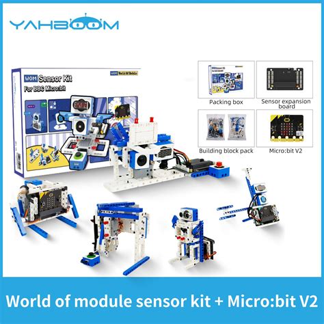 ₩131 011에서 기타 장난감 yahboom 21 in 1 microbit v2 로봇 공학 키트 diy 전자 센서 프로그래밍