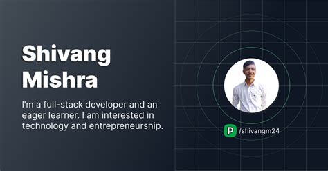 Shivang Mishra • Peerlist Profile
