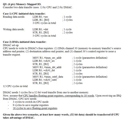 Solved Q3 6 ﻿pts ﻿memory Mapped Ioconsider Two Data