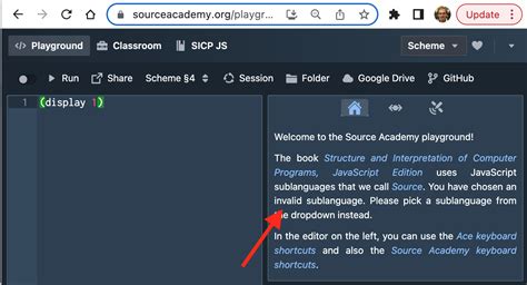 Scheme And Python Invalid Sublanguage · Issue 2451 · Source Academyfrontend · Github