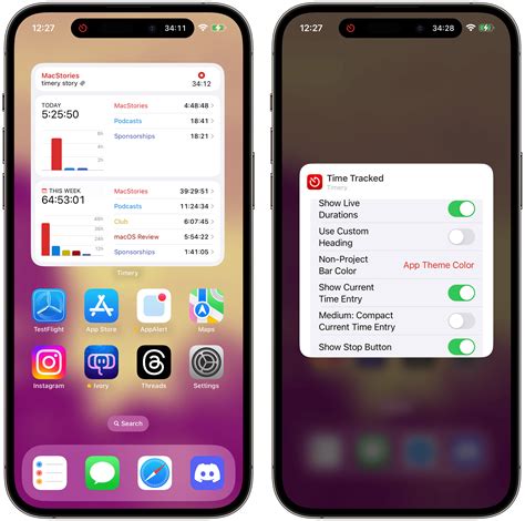 Timerys Updated Widgets Enable Starting And Stopping Timers Pagination And More Macstories