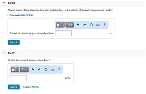 Solved Part B What Is The Maximum Value Of Acceleration And Chegg