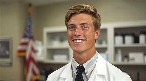 Headshot Of A Smiling Biomedical Engineer Premium Ai Generated Image