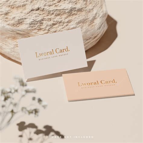 Premium Psd Aesthetic Business Card Mockup