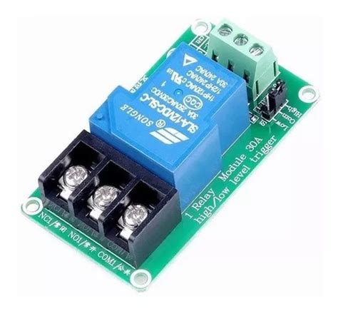 modulo relevador relay 12v 30a robotica arduino pic avr plc mercadolibre