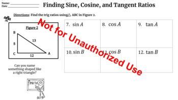 Identifying Trig Ratios With Presentation By Simply Shaye TPT