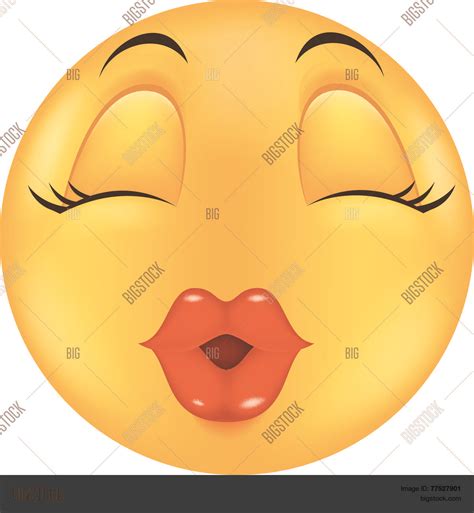 Sexy Red Lip Smiley Vector Photo Free Trial Bigstock