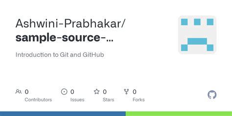 GitHub Ashwini Prabhakar Sample Source Repository Introduction To Git And GitHub