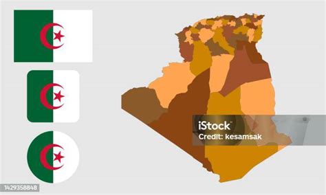 알제리 지도 및 플래그 플랫 아이콘 기호 벡터 일러스트 레이 션 0명에 대한 스톡 벡터 아트 및 기타 이미지 0명 개념 결심 Istock
