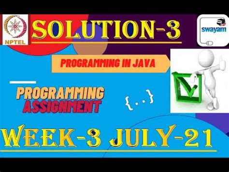 programming in java-Nptel week 3||Programming assignment 3 nptel||NPTEL JAVA SOLUTION ||July ...