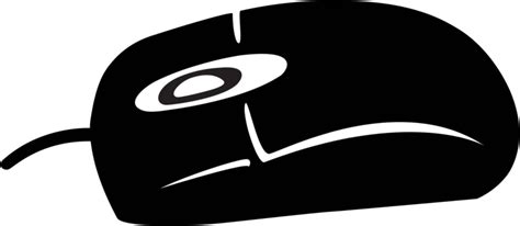 White Background Isolated Computer Mouse Symbol A Simple Pointer Icon