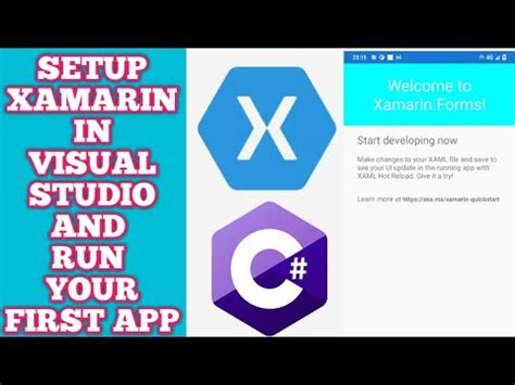 Installing Xamarin In Visual Studio And Running Your First App Running First App In Xamarin