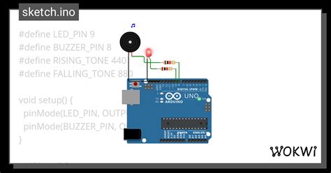 Tugas Embedded Led And Buzzer Wokwi Esp32 Stm32 Arduino Simulator