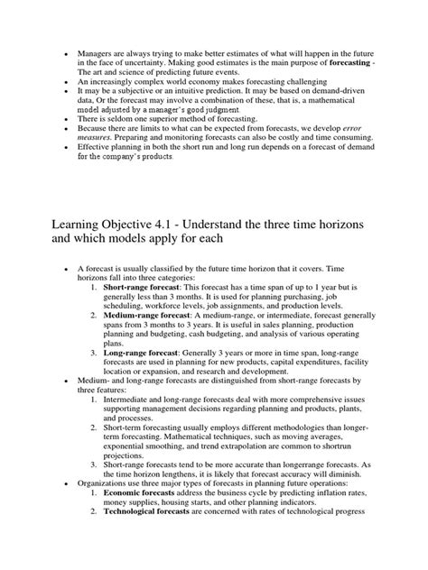 Heizer Chapter 4 Forecasting Pdf Forecasting Regression Analysis