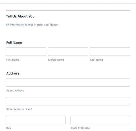 Information Form For Insurance