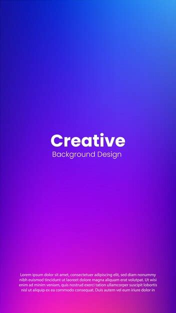 크리에이티브 모던 컬러 그라디언트 배경 디자인 템플릿 프리미엄 벡터