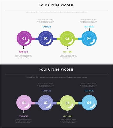 3 Stages Circle Process Diagram