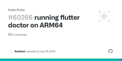 Running Flutter Doctor On Arm Issue Flutter Flutter Github