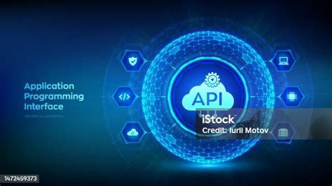 Api Application Programming Interface In The Shape Of Sphere With Hexagon Grid Pattern Software