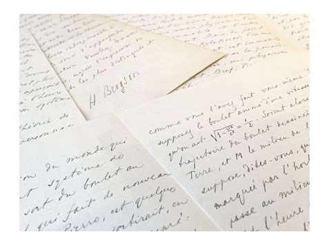Einstein Bergson Henri 1859 1941 Le Manuscrit Françaisle Manuscrit Français