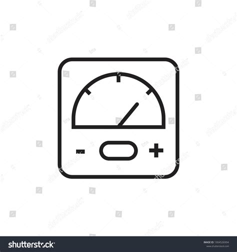Voltmeter Icon Design Vector Illustration Stock Vector Royalty Free 1904526994 Shutterstock