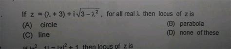 if z lambda 3 i sqrt { 3 lambda { 2 } } all real