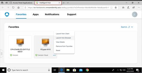 integrating azure active directory with vmware workspace one access as