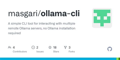 Github Masgariollama Cli A Simple Cli Tool For Interacting With