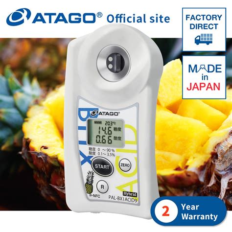 Atago Pocket Brix Acidity Meter Pineapple Pal Bx Acid9 Master Kit