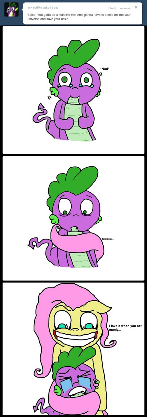 Spike Stands Up To Fluttershy By Spikandfrends On DeviantArt