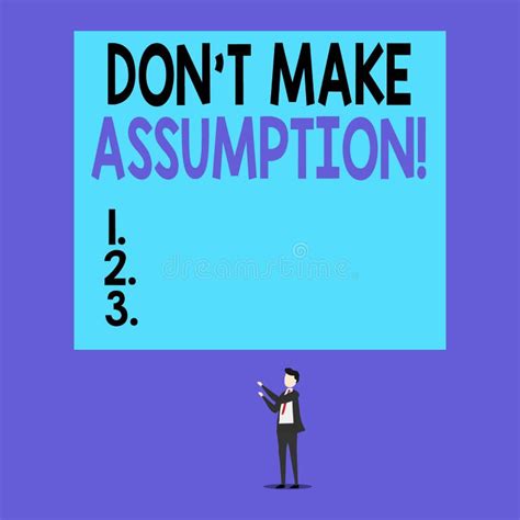 Writing Note Showing Don T Make Assumption Business Photo Showcasing