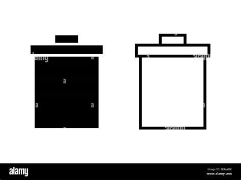 Trash Icon Vector Trash Can Icon Delete Icon Vector Garbage Stock