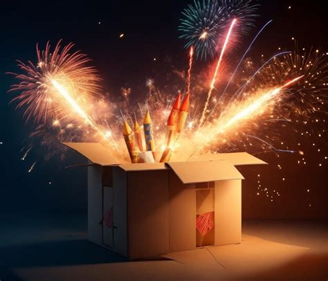 Premium Photo Fireworks Box